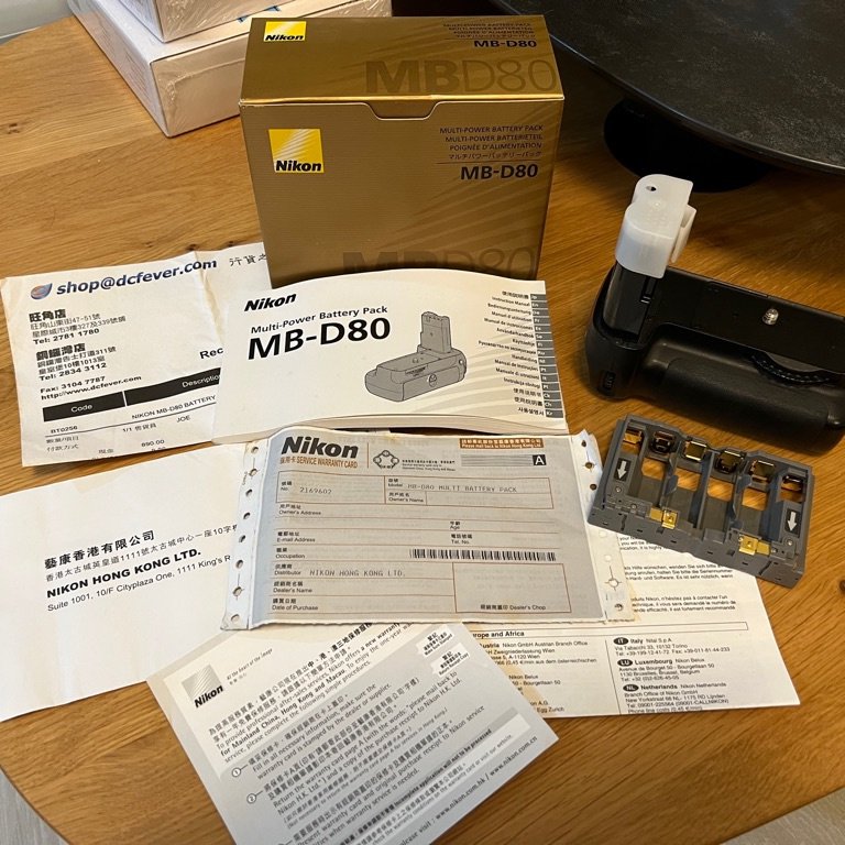 Nikon MB-D80 Multi-Power Battery Pack 相機電池手柄 for D80 / D90 二手價錢及狀況 - Price二手買賣區 Price.com.hk